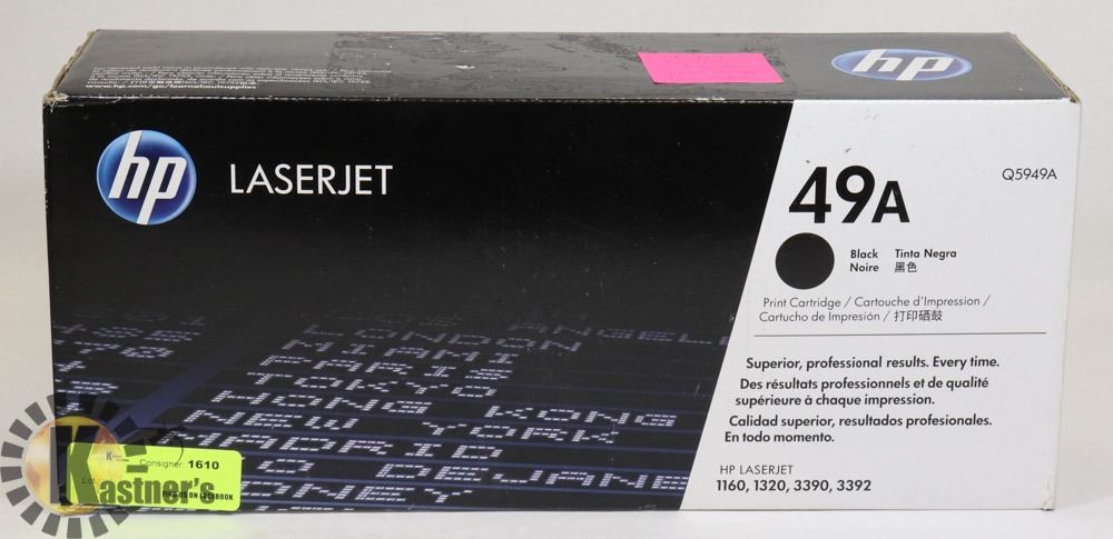 HP LASERJET 49A BLACK CARTRIDGE - Kastner Auctions