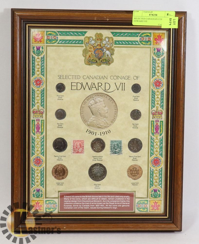 SELECTED CANADIAN COINAGE OF EDWARD VII