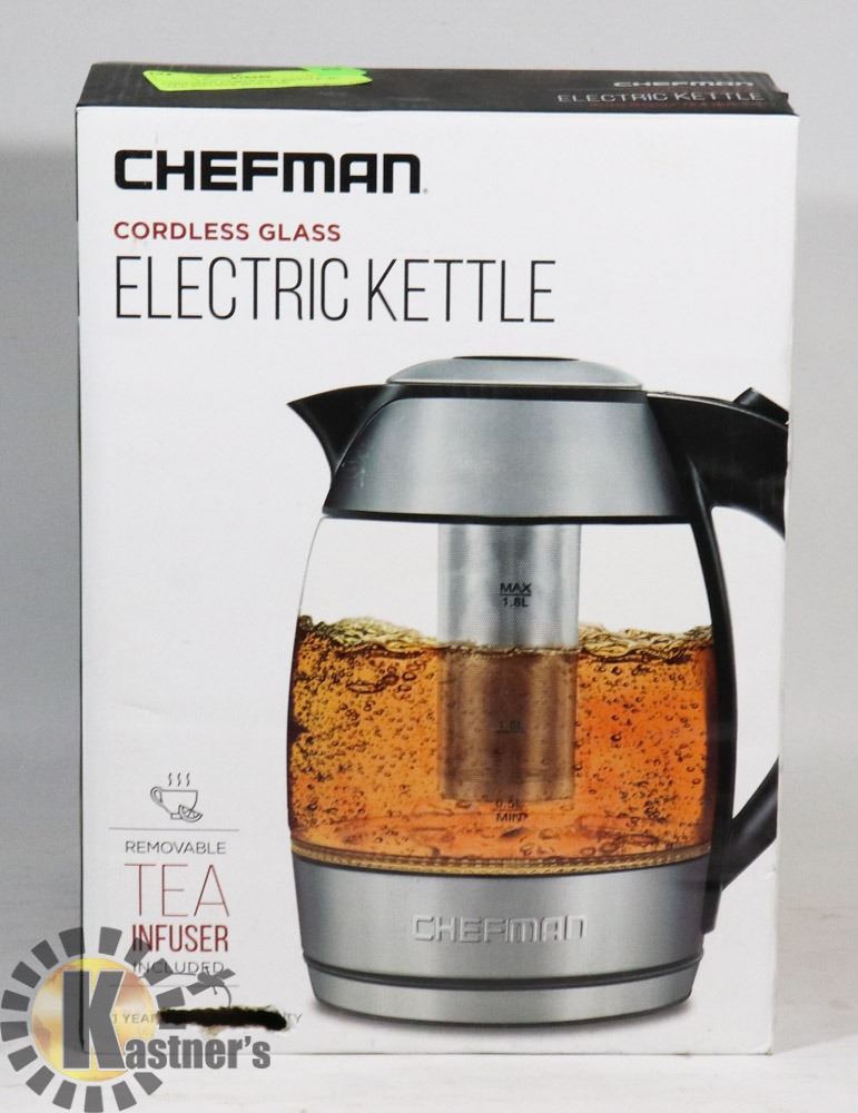CHEFMAN CORDLESS KETTLE W/ TEA INFUSER BUILT IN