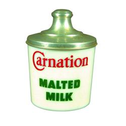 Carnation Malted Milk Jar