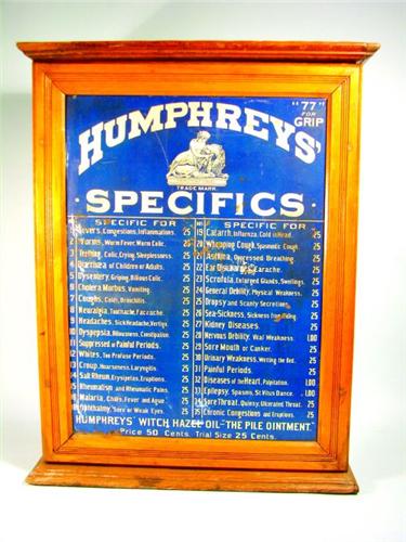 Humphreys Specifics Cabinet
