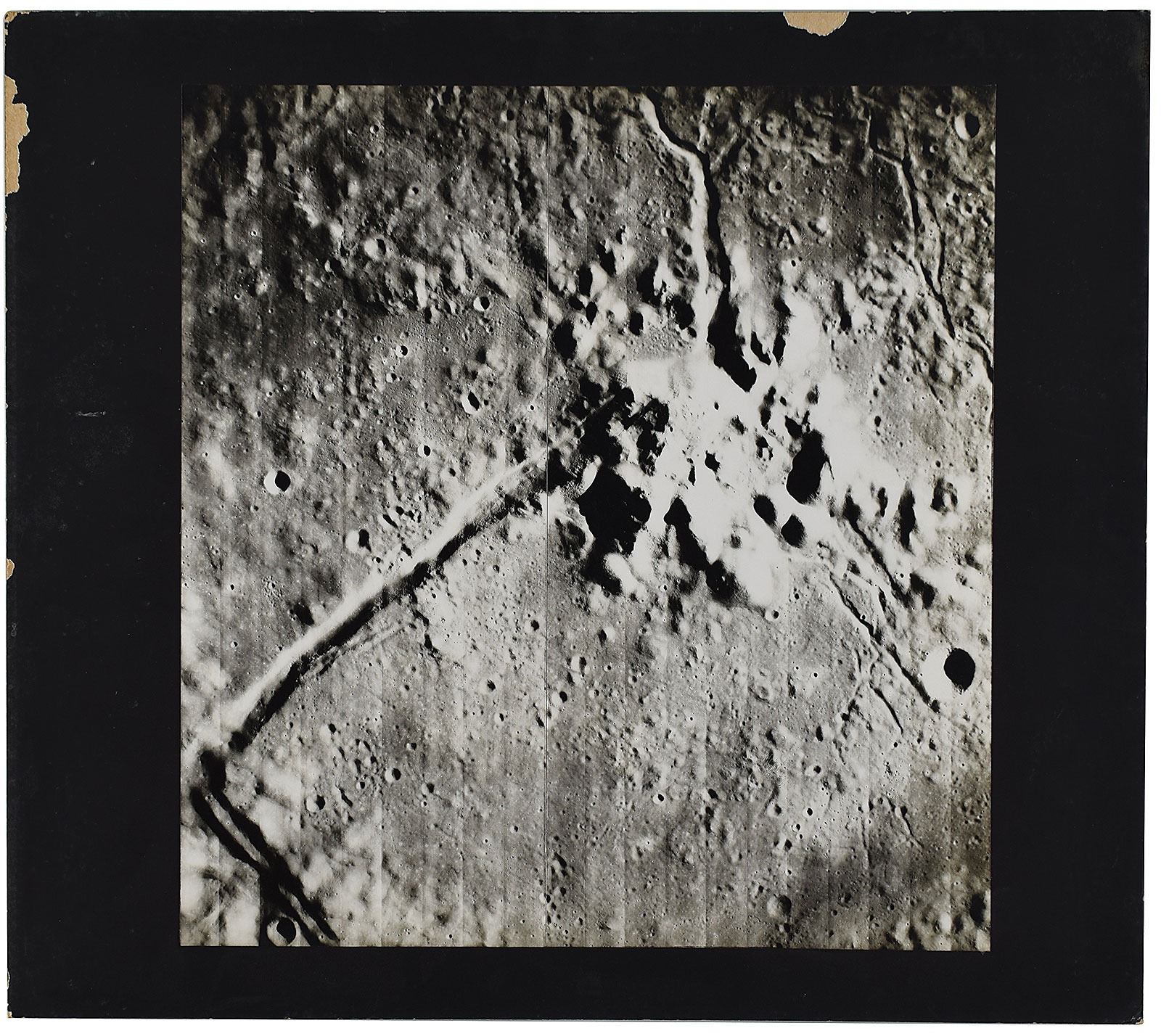 Lunar Orbiter 5: Crater Petavius Photograph