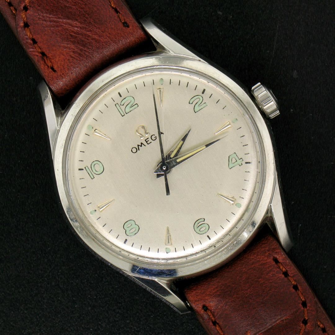Vintage 60's Men's Omega 32.5mm Stainless Steel 17 Jewel Mechanical ...