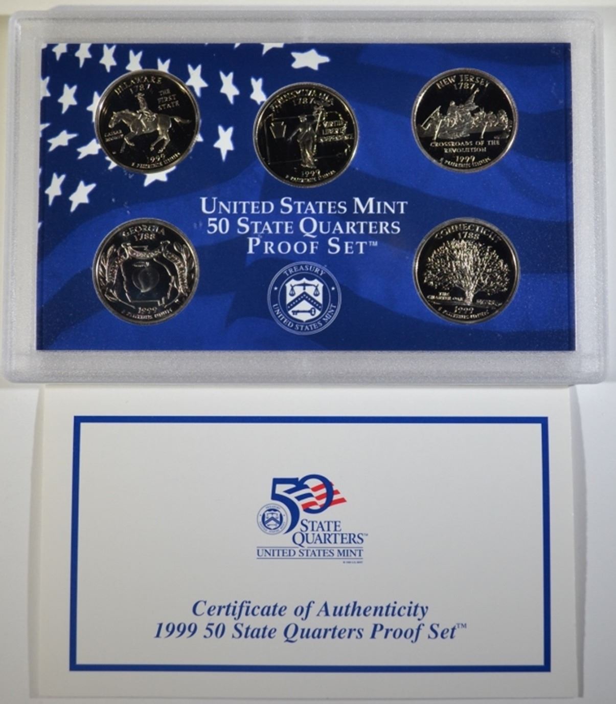 U.S. STATE QUARTER PROOF SET LOT