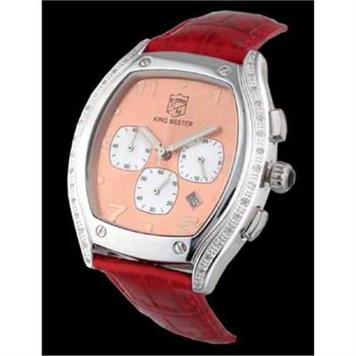KING MASTER BRAND NEW BUBBLE STYLE LADIES DIAMOND WATCH