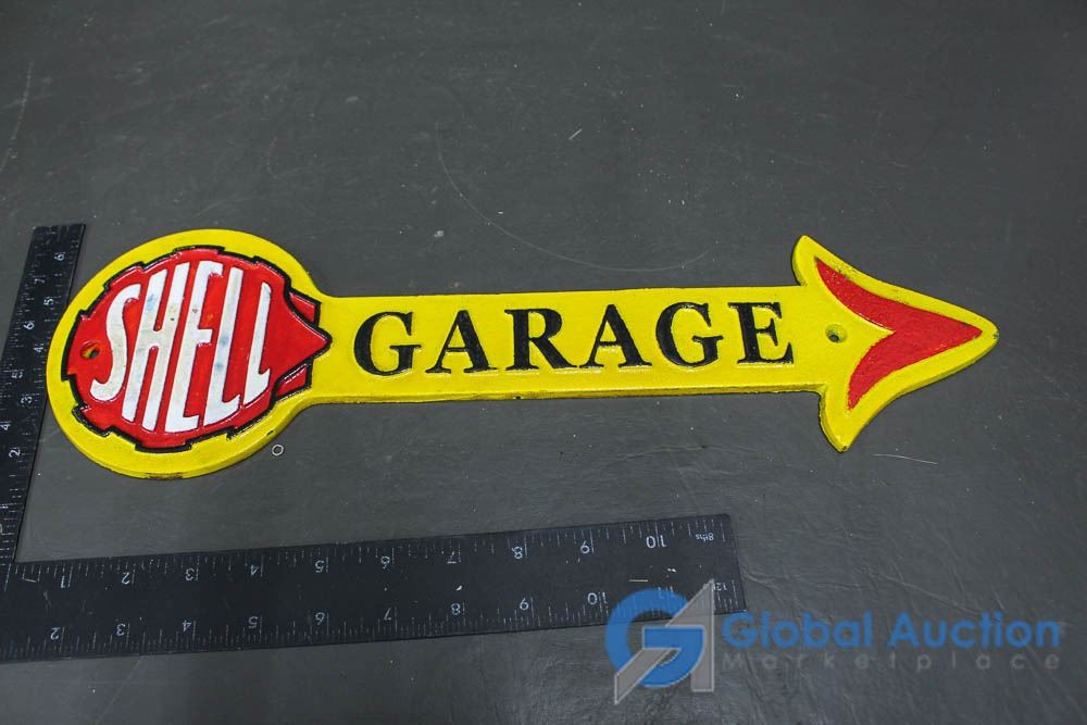 Shell Garage Metal Sign