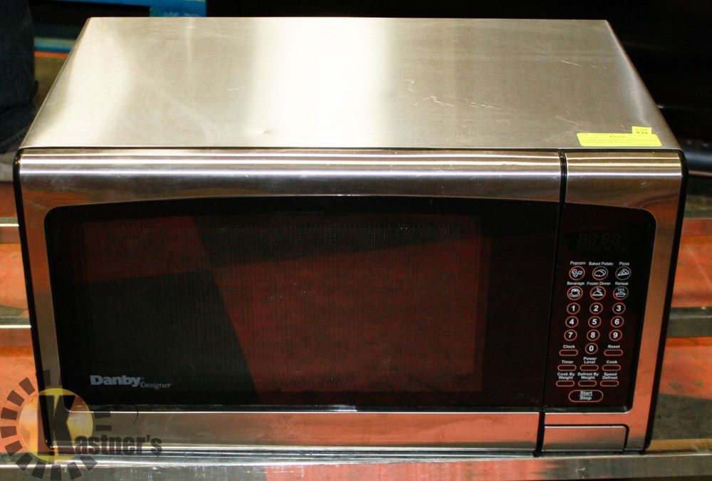 DANBY DESIGNER STAINLESS STEEL 1000 WATT MICROWAVE