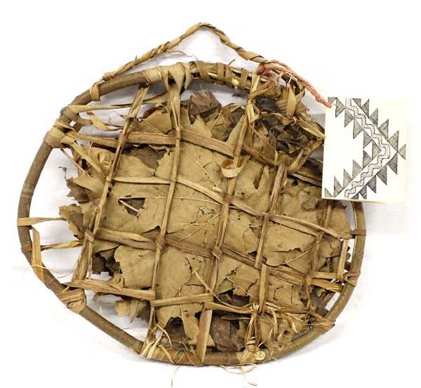 Vintage Native American Maidu Acorn Dough Carrier