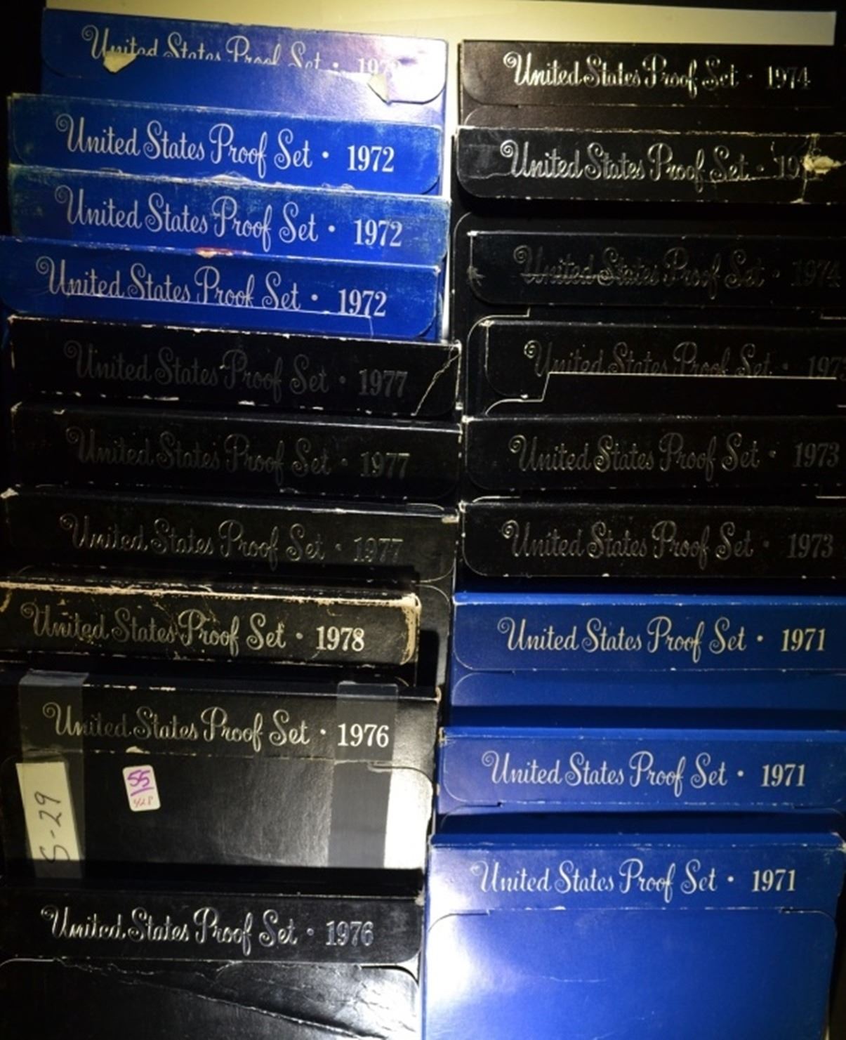 U.S. PROOF SETS FROM THE 1970'S