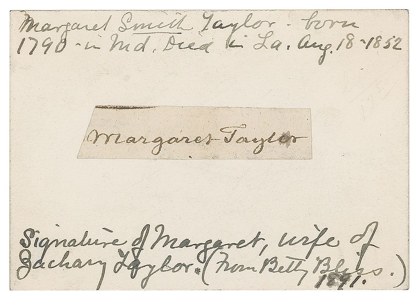 Margaret Taylor Signature