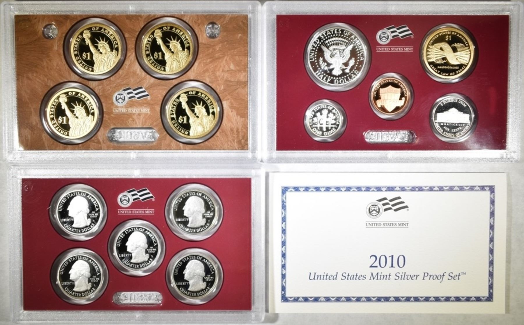 2010 & 2011 U.S. MINT SILVER PROOF SETS