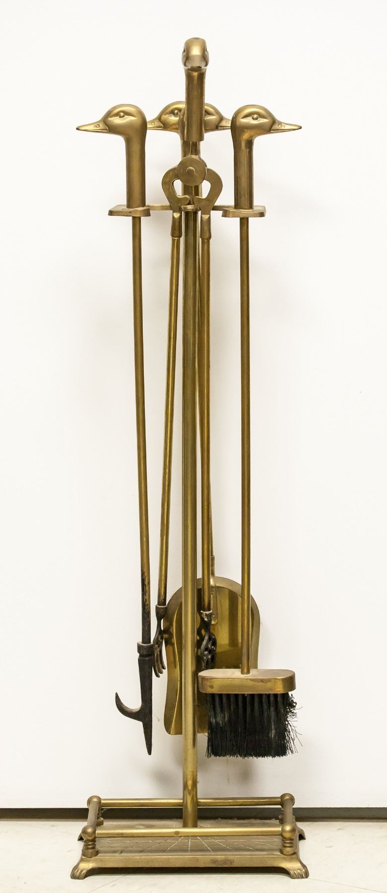 Five-Piece Brass Fireplace Cleaning Set