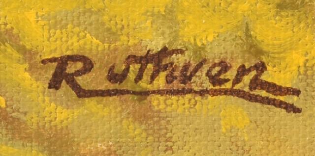 Jerry Ruthven (TX, B.1947) Hill Country Painting