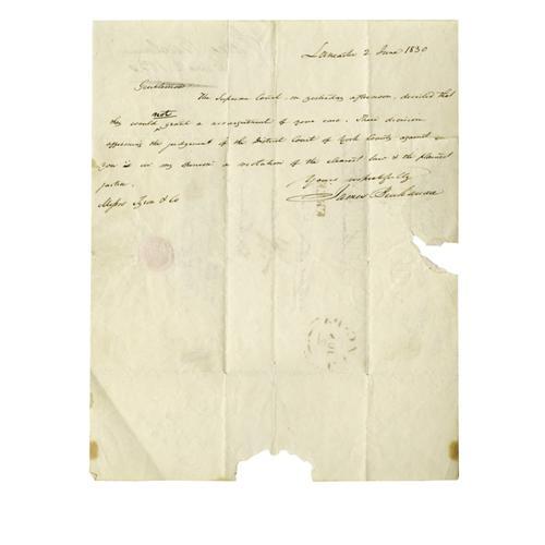 James Buchanan Autograph Letter Signed James Buchanan (1791-1868 ...