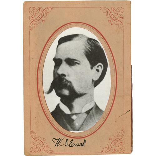 Wyatt Earp Photograph Mount Signed: "W.S. Earp" No lot. [BR][BR ...