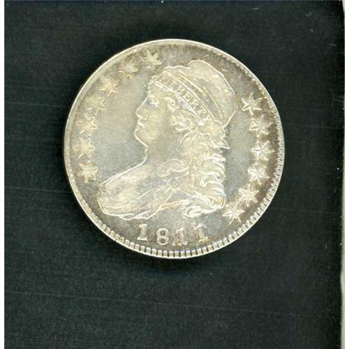 1811 Capped Bust Half Dollar. 11 over 10 RAW VF20 O-101
