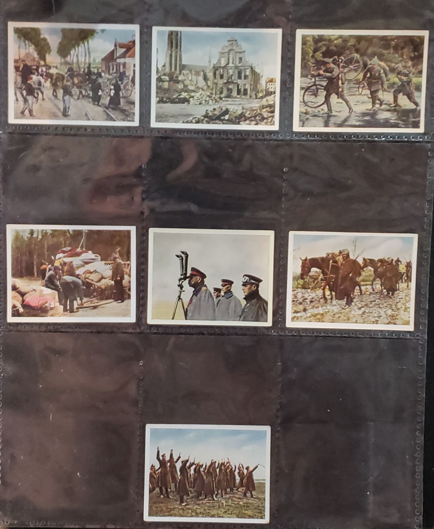 Lot of 7 German WW1 Cigarette Cards 1914-1918