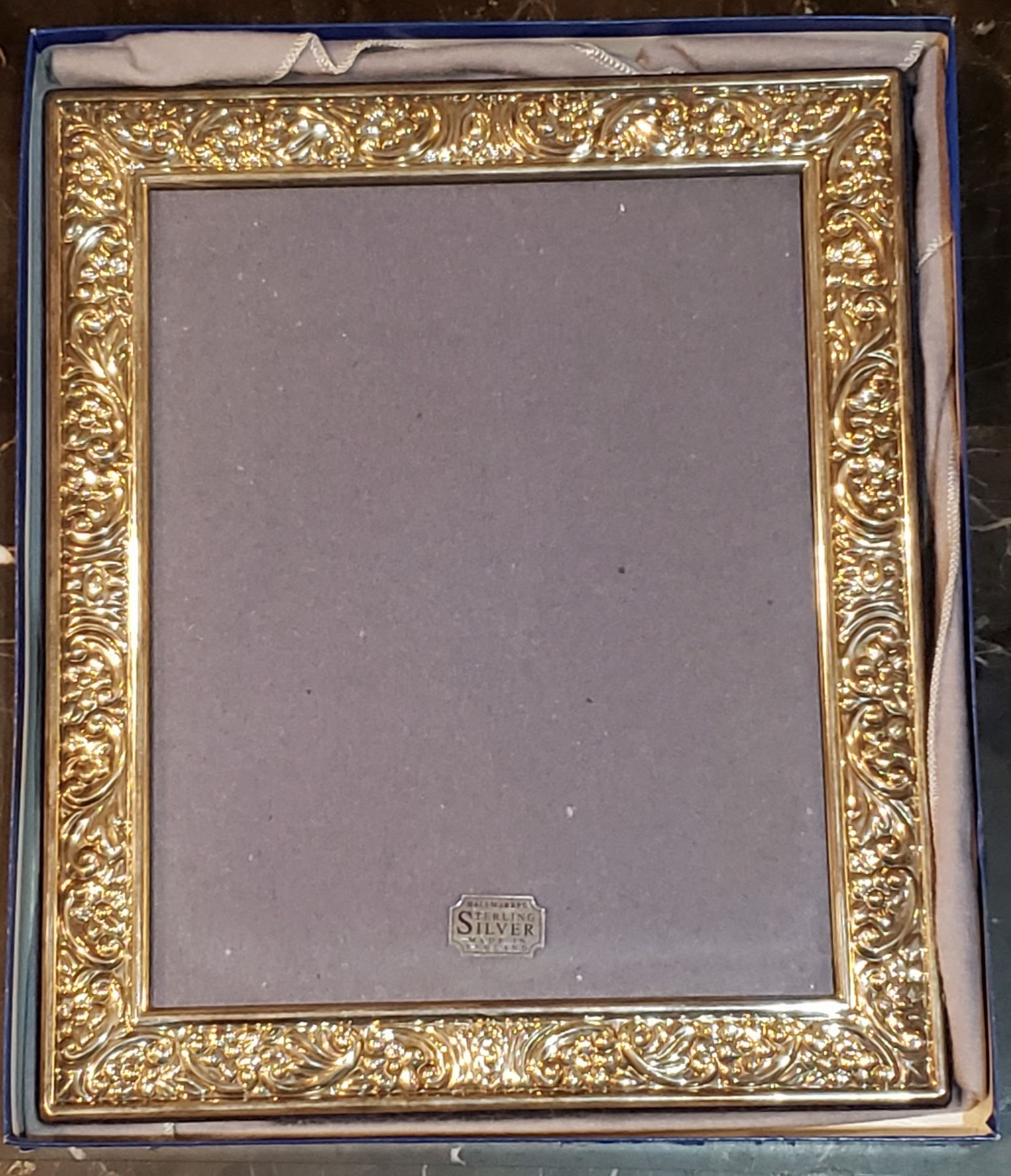 Vintage Sterling Silver 8 X 10 Picture Frame (Made in England by Carrs ...