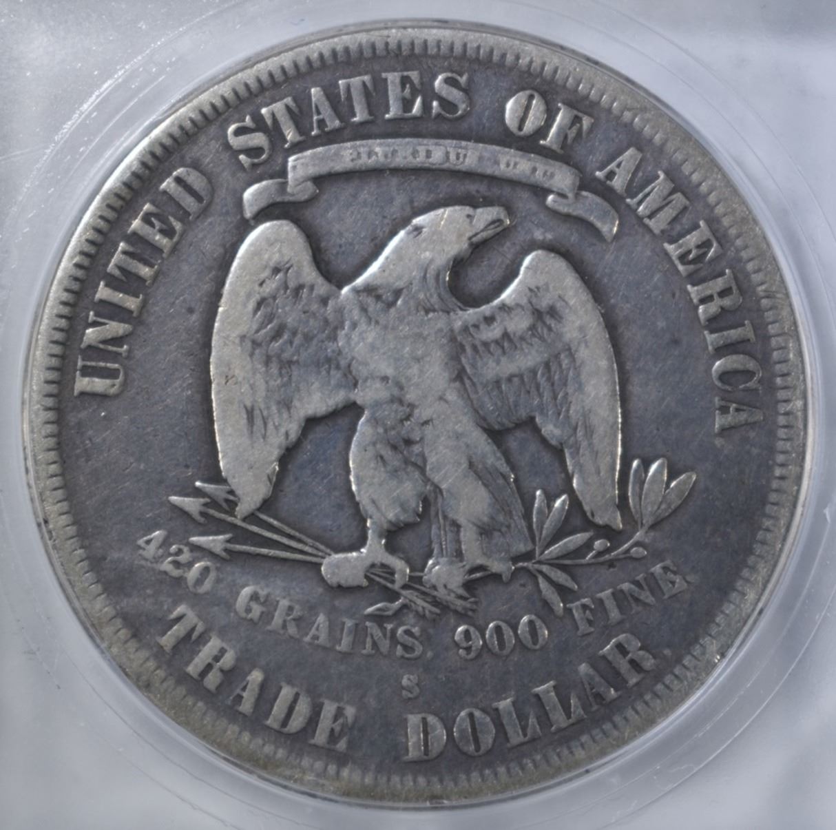 1878-S TRADE DOLLAR "POTTY COIN" ICG VG-8