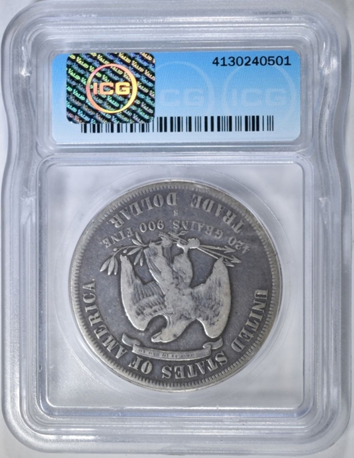 1878-S TRADE DOLLAR "POTTY COIN" ICG VG-8