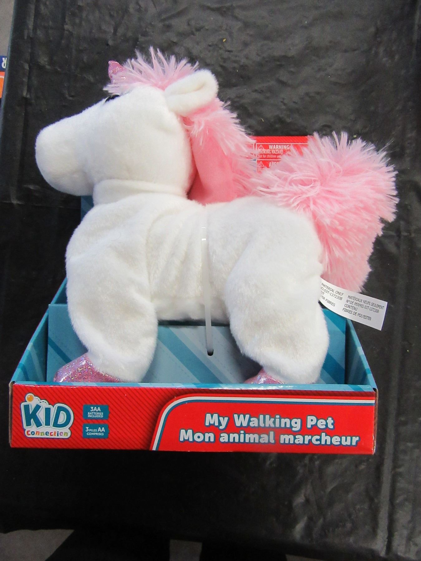 NEW - KID CONNECTION MY WALKING PET (WHITE/PINK UNICORN)