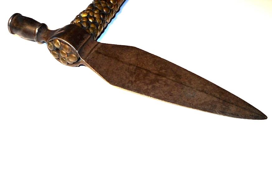 Crow Spontoon Pipe Tomahawk w/ Beaded Drop c. 1850