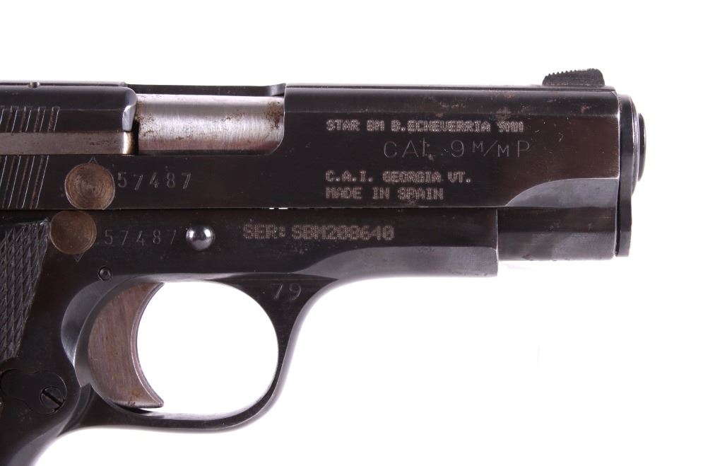 Star Model BM 9mm Single Action Pistol w/ Box