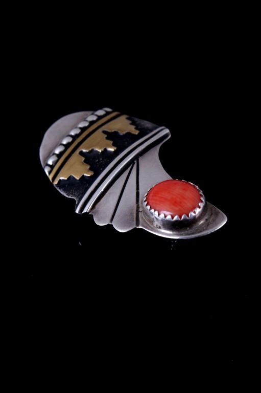 Thomas Singer Sterling Silver & Coral Earrings