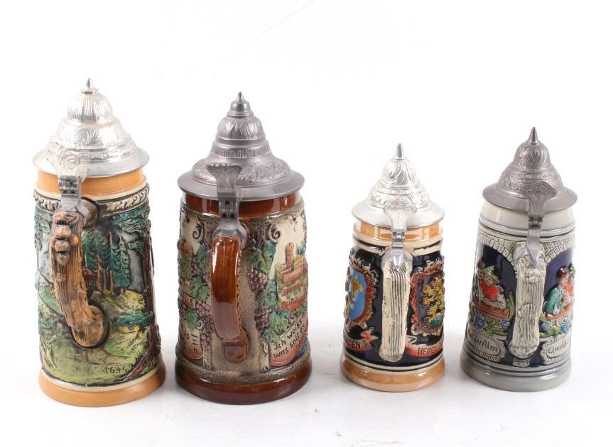 Traditional German Beer Stein Collection