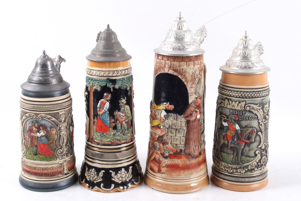 Traditional German Beer Stein Collection
