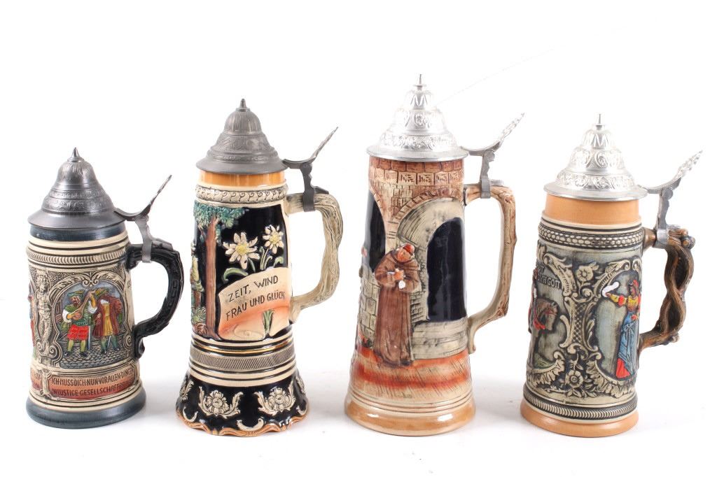 Traditional German Beer Stein Collection