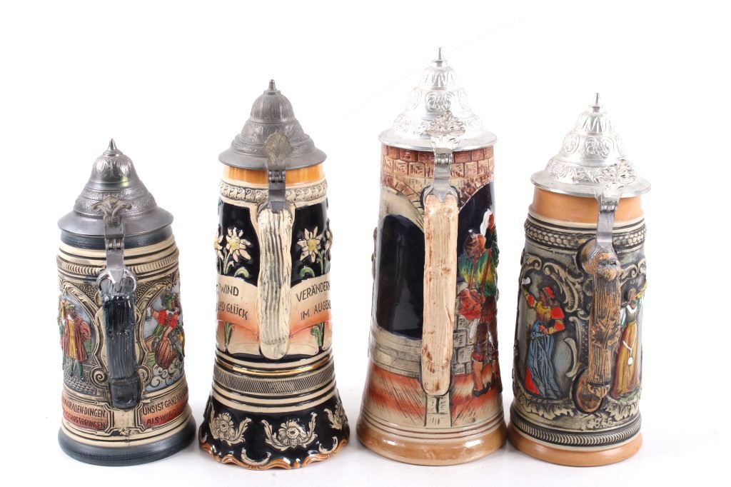 Traditional German Beer Stein Collection