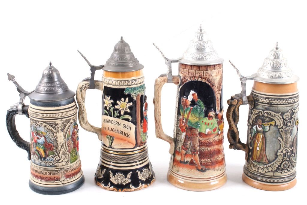 Traditional German Beer Stein Collection