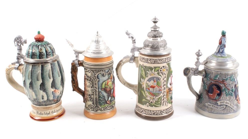 German Traditional Beer Stein Collection