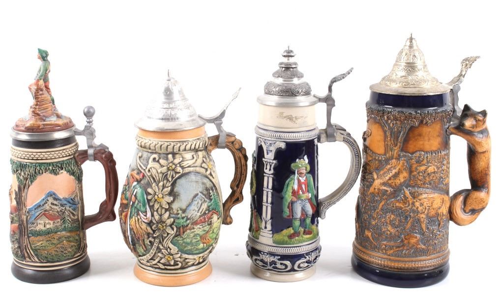German Traditional Beer Stein Collection