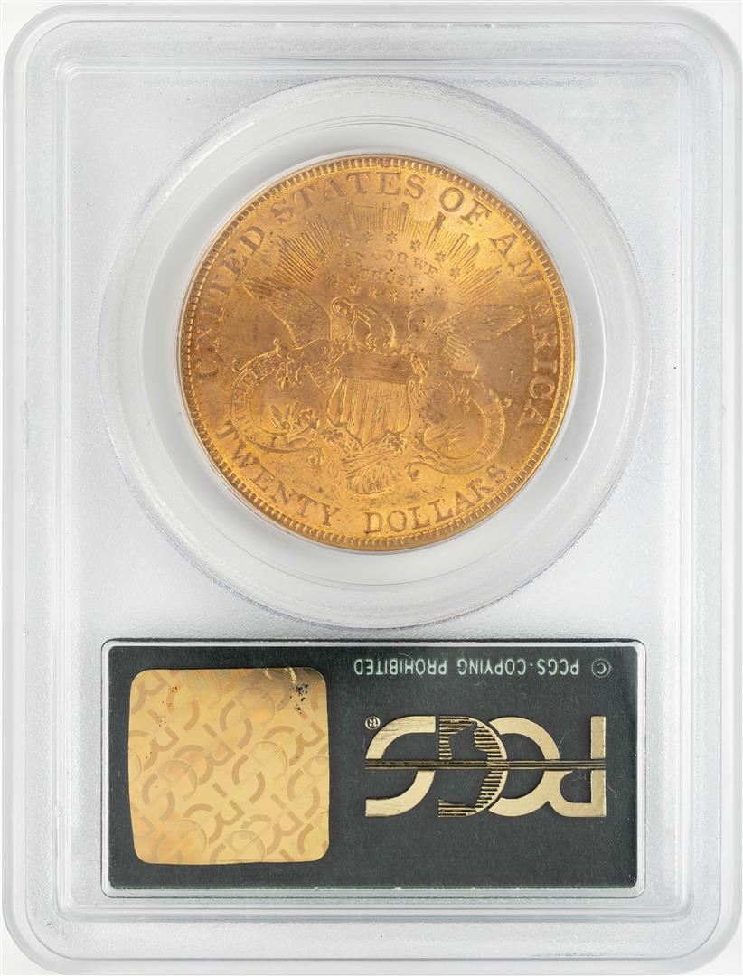 1899 $20 Liberty Head Double Eagle Gold Coin PCGS MS62 OGH