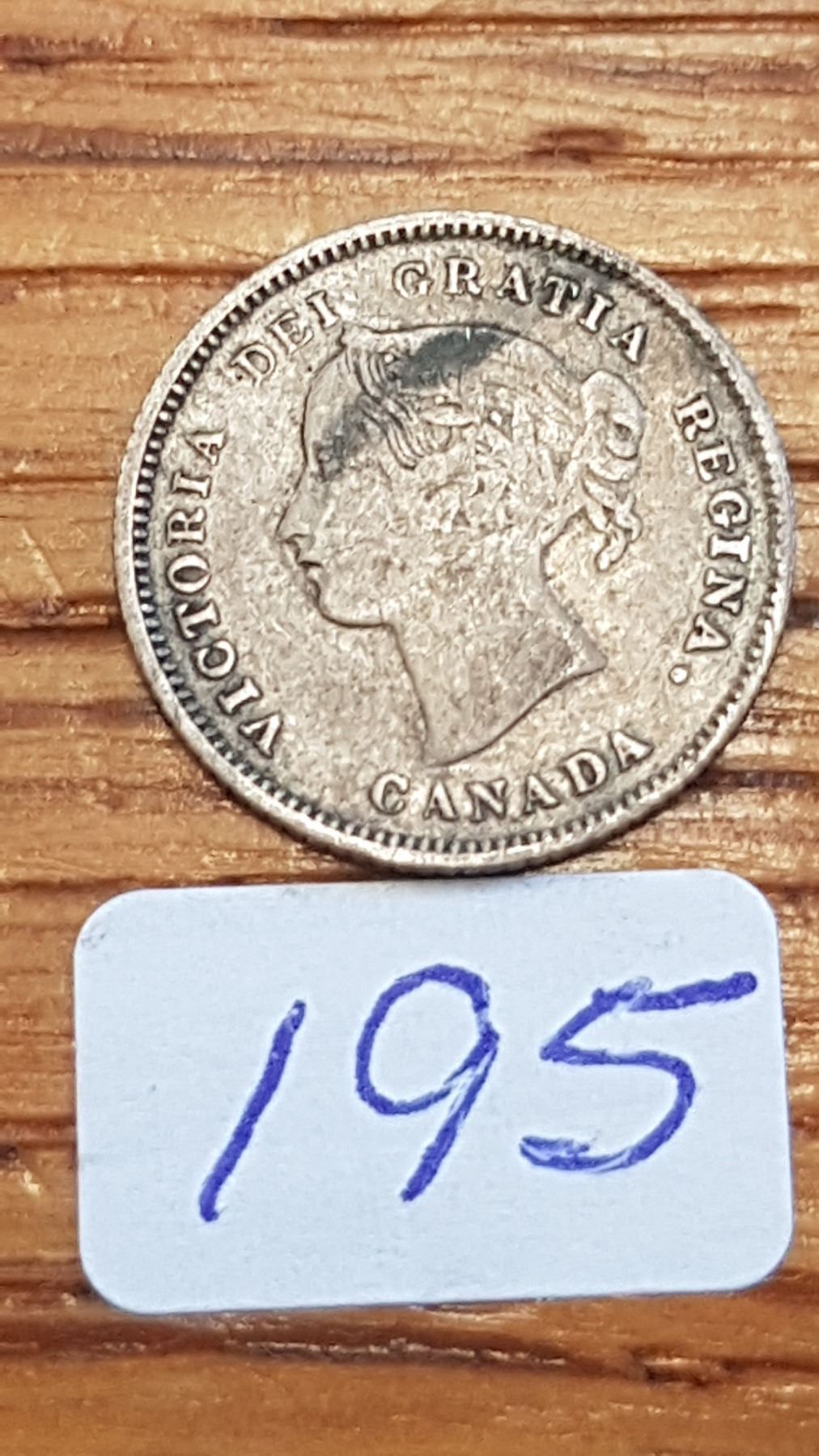 1874-H Canada 5 cent piece