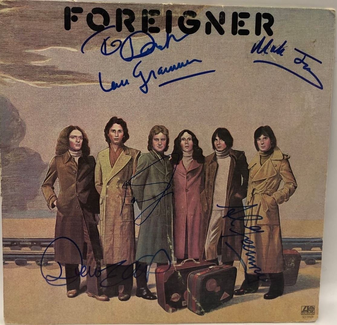 Signed Foreigner "Foreigner" Album Cover