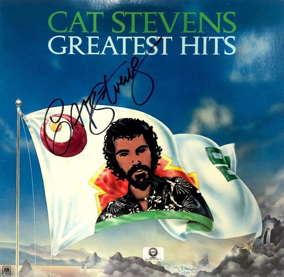 Signed Cat Stevens - "Cat Stevens Greatest Hits" Album Cover