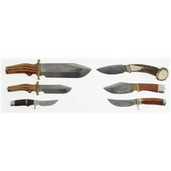 LOT OF SIX RANDALL KIT KNIVES