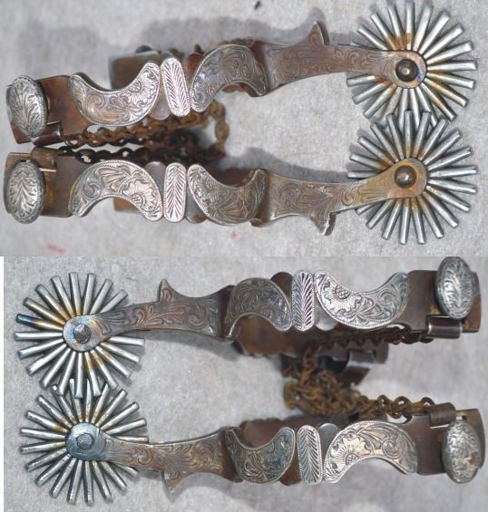 modern double mounted spurs