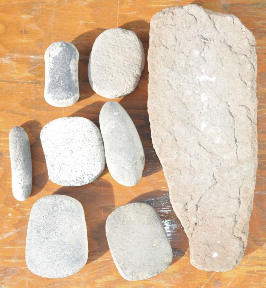 desert Indian grinding stone tools