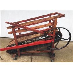 circa 1910 wooden sheep or dog treadmill