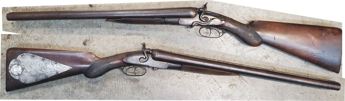 Manton &Co 10ga side lever shotgun