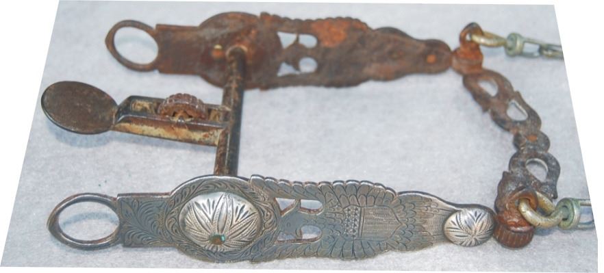 Estrada silver overlaid eagle bit