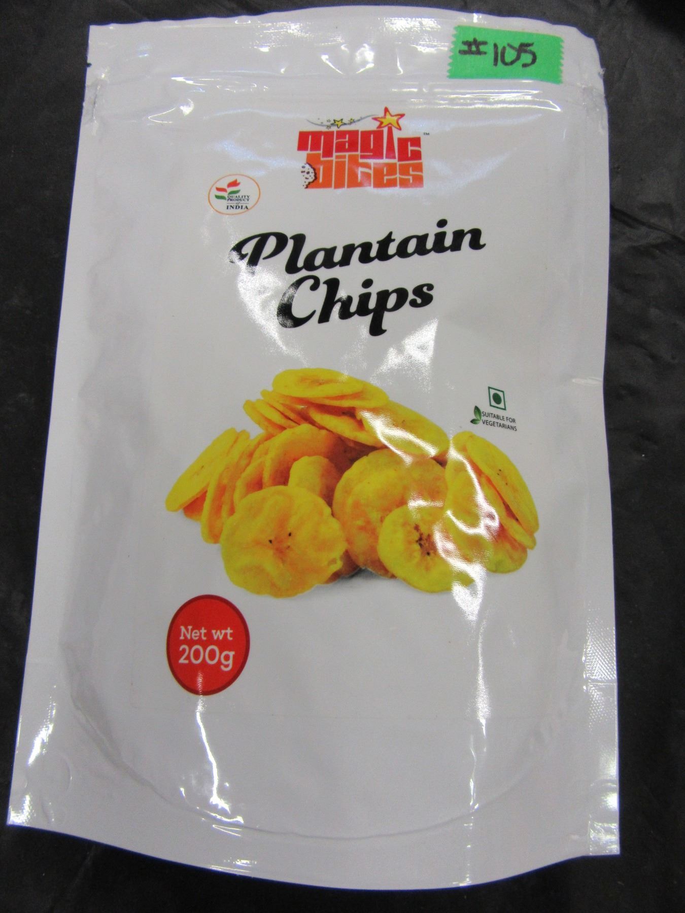 MAGIC BITES PLANTAIN CHIPS (200 G) - PER BAG
