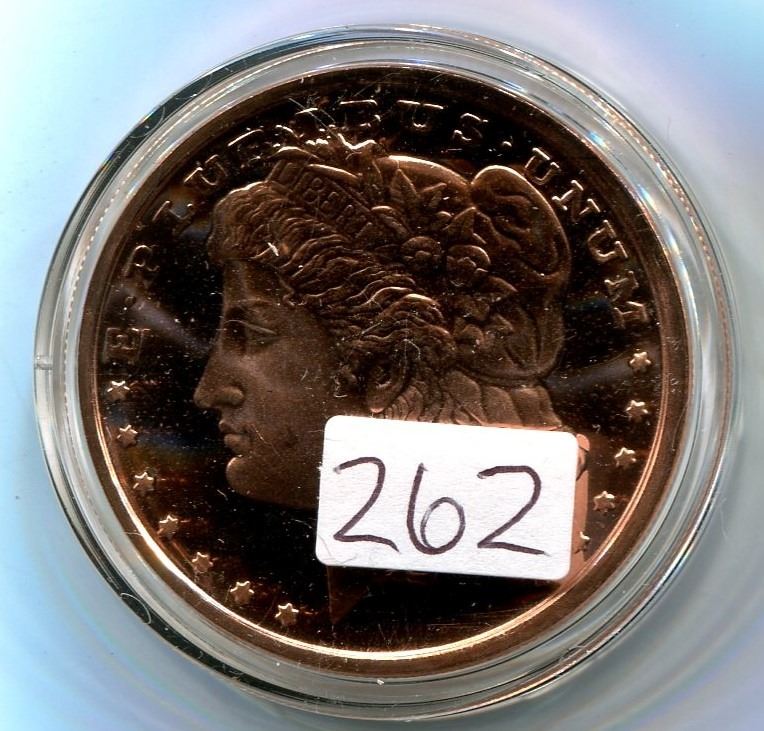 1 ounce .999 fine copper Morgan Dollar coin,1 oz copper coin,Morgan