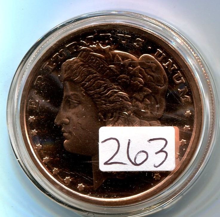 1 ounce .999 fine copper Morgan Dollar coin,1 oz copper coin,Morgan ...