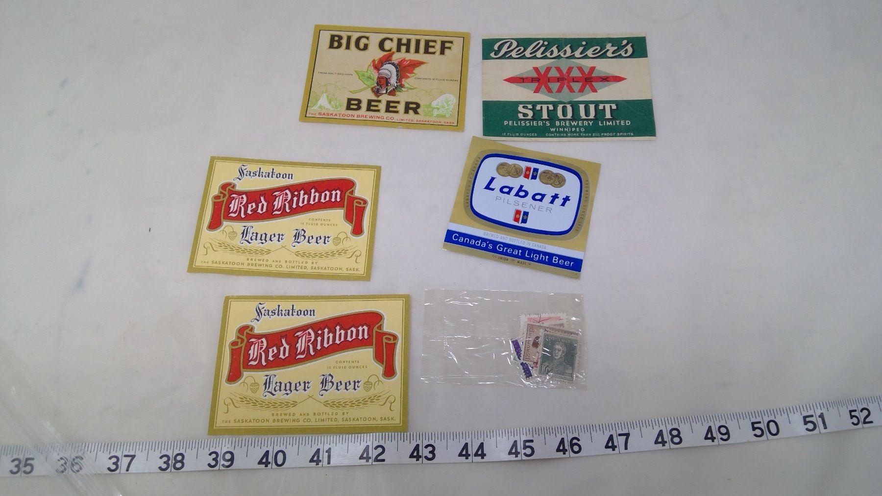 ASSORTED BEER LABELS AND STAMPS - Schmalz Auctions