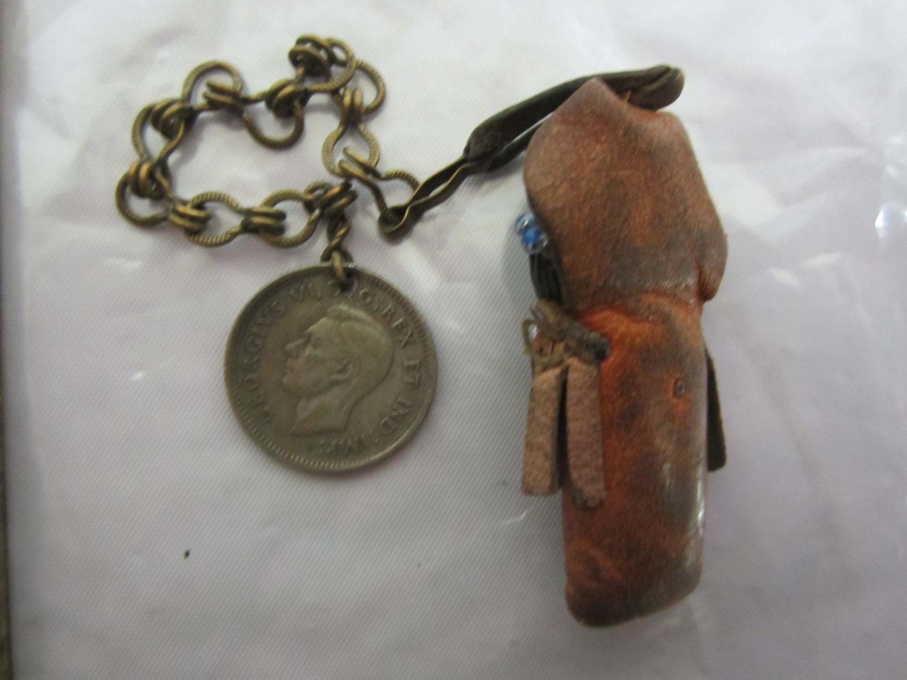 Native Good Luck Charm With 1942 Dime Attached Schmalz Auctions Native Good Luck Charm With 1942 Dime Attached Schmalz Auctions